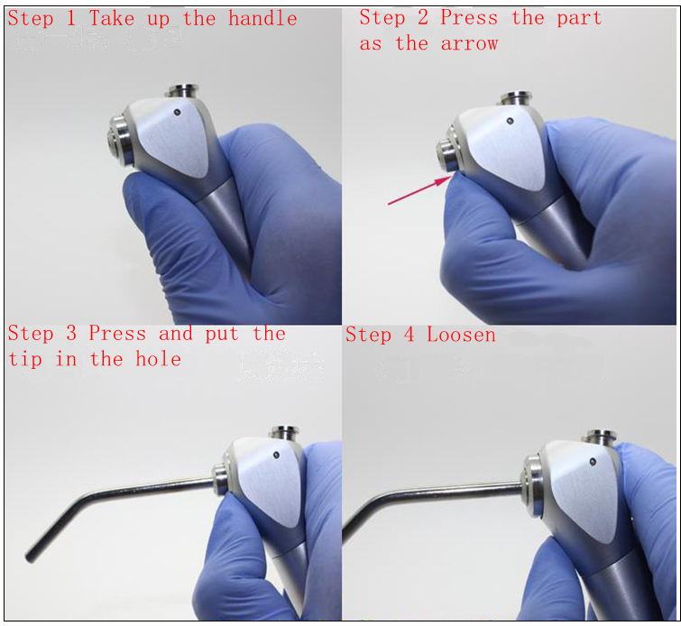 Types of air water syringe tips application for dental clinic ...